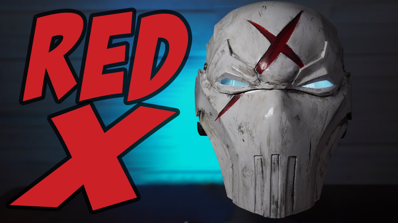 RED X Helmet - 3D Printed Cosplay Helmet - 3D PRINTED PROPS