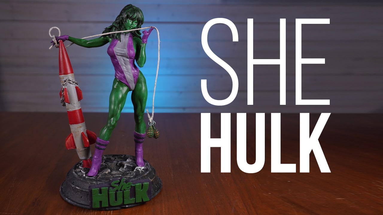 She Hulk: 3D Resin Print - 3D PRINTED PROPS