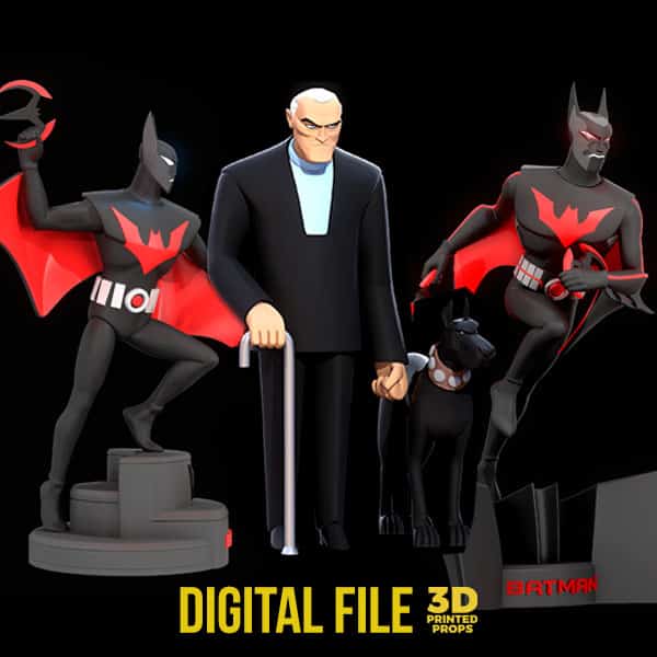 Batman Beyond Statue Package - 3D PRINTED PROPS