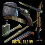 Supernatural Weapons Props Bundle - 3D PRINTED PROPS