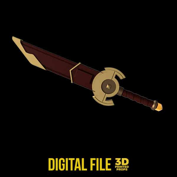 The Sunforge Blade - The Dragon Prince - 3D PRINTED PROPS