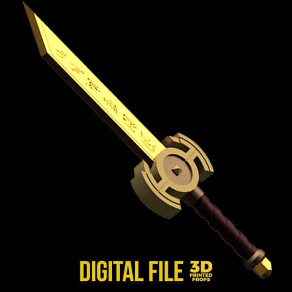 The Sunforge Blade - The Dragon Prince - 3D PRINTED PROPS