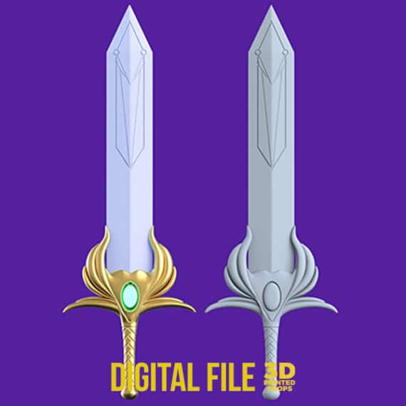 She-Ra & the Princesses of Power Sword - 3D PRINTED PROPS