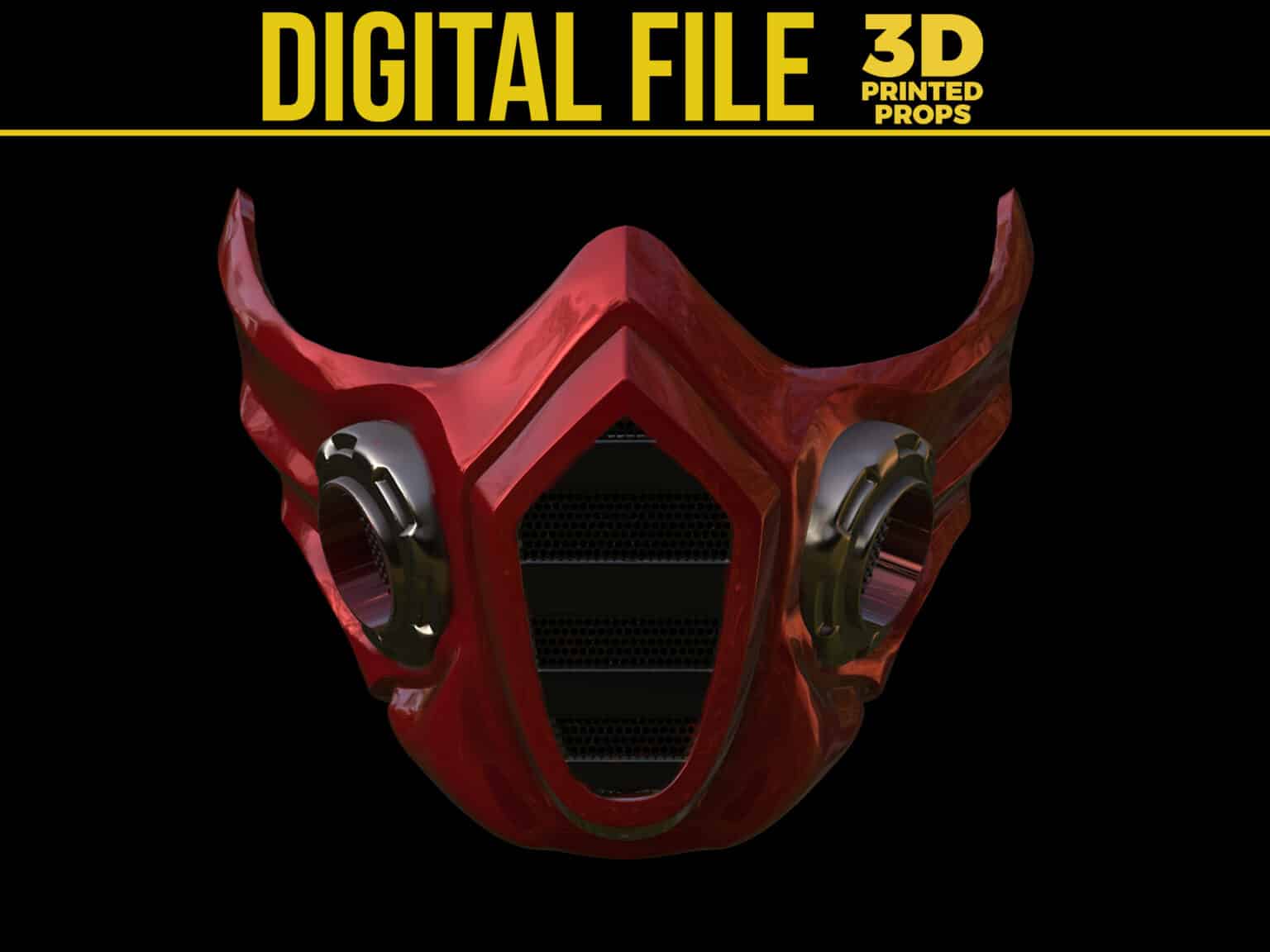 Mortal Kombat Inspired Scorpion Face Mask