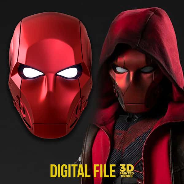 Red Hood Helmet Version 2 - 3D PRINTED PROPS
