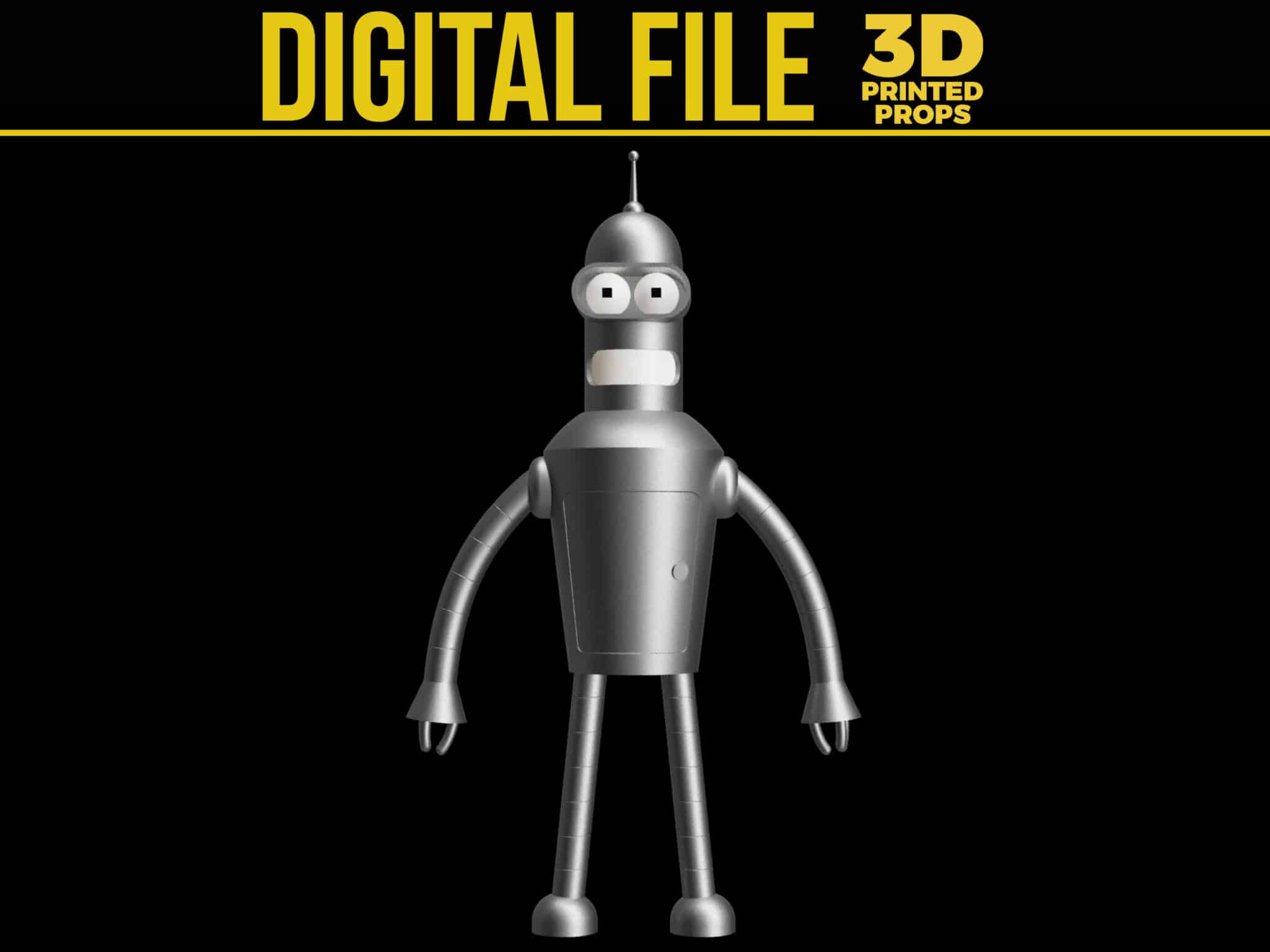 Bender from Futurama - 3D PRINTED PROPS