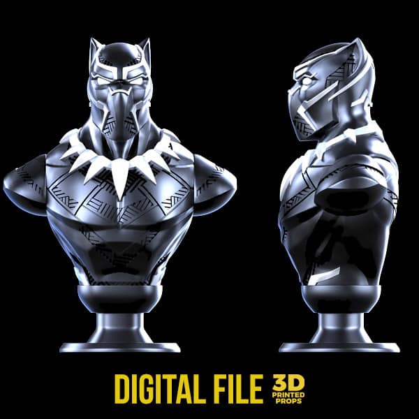 Black Panther Bust - 3D Printed Props