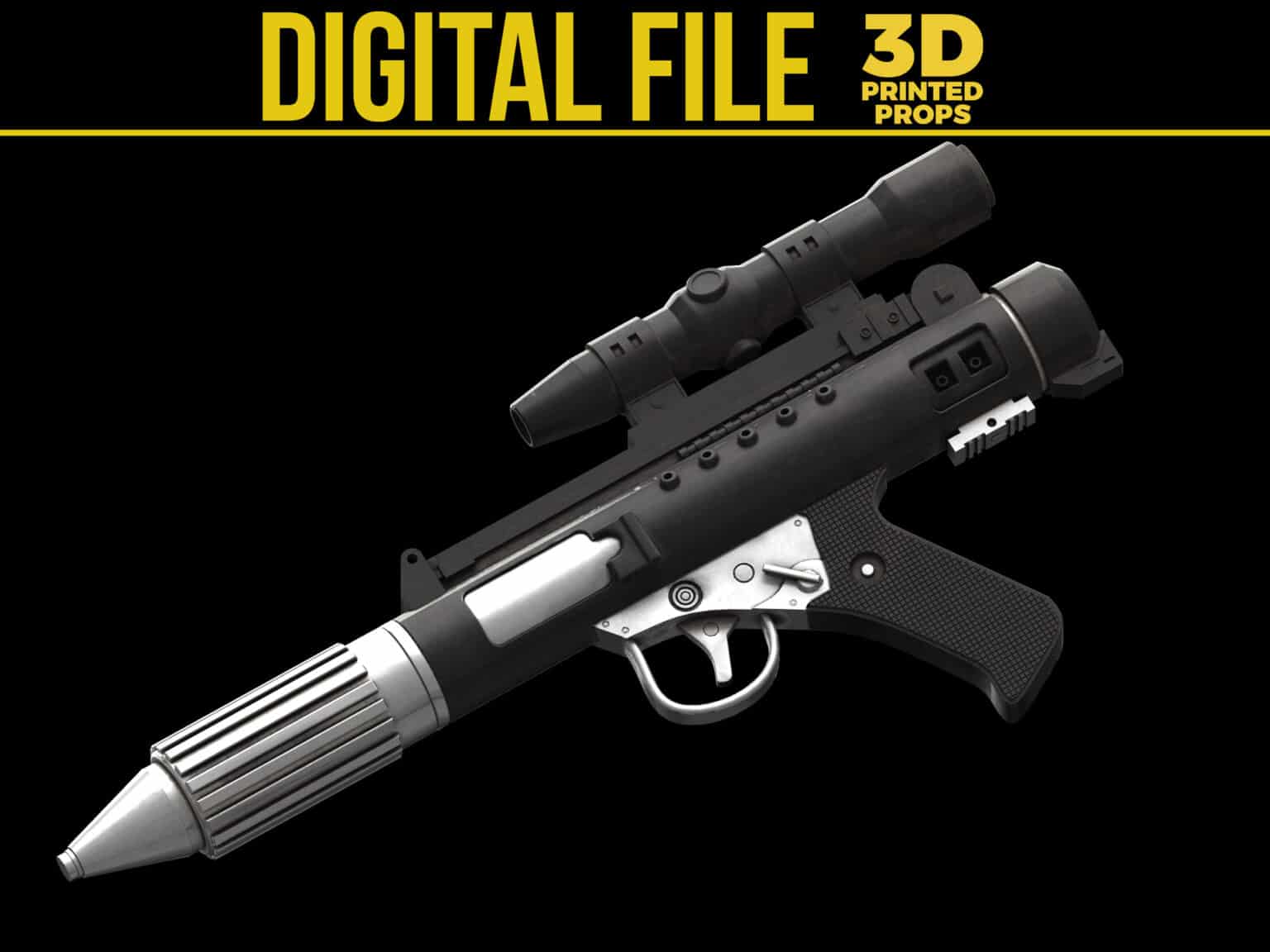 DH-17 Blaster Pistol Star Wars - 3D PRINTED PROPS