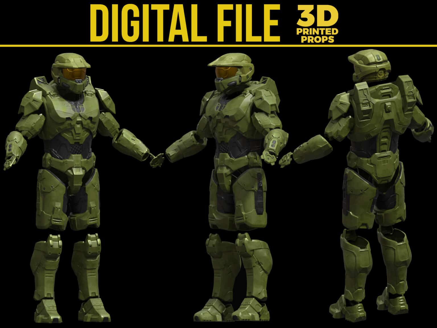 Master Chief Halo Armor - 3D PRINTED PROPS