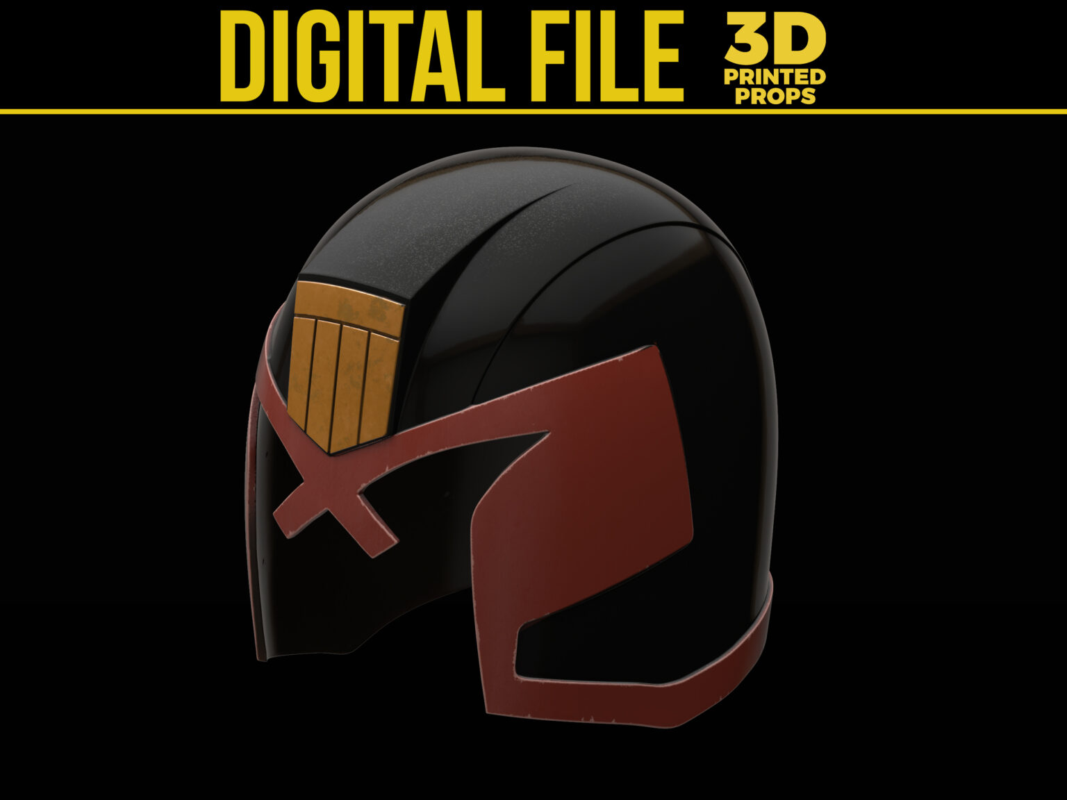 Dredd Helmet - Judge Dredd 2012 Helmet - 3D PRINTED PROPS