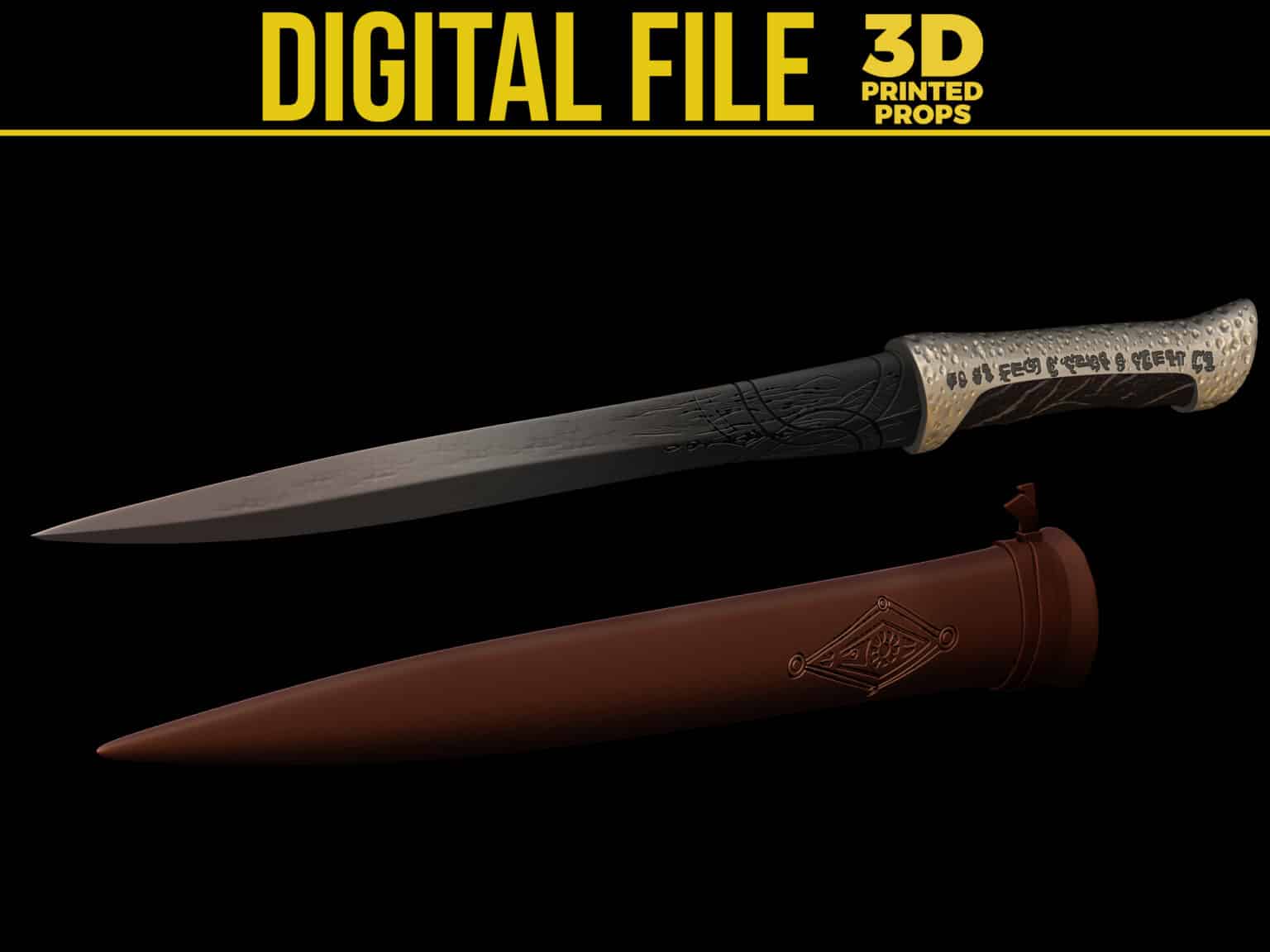 Fremen Crysknife from Dune - 3D PRINTED PROPS