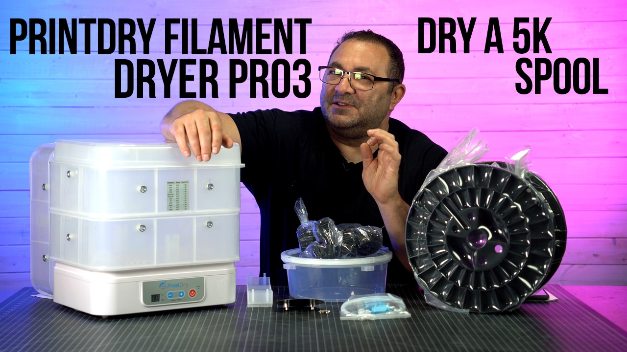 PrintDry Pro 3 - Dry 5K Spools and Create Huge Prints - 3D PRINTED PROPS