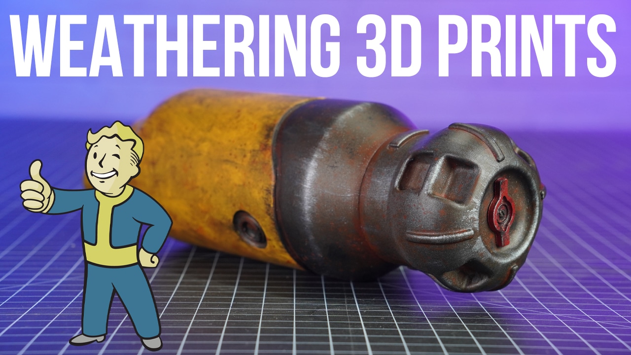 Weathering 3D Prints | Fallout Fusion Core - 3D PRINTED PROPS