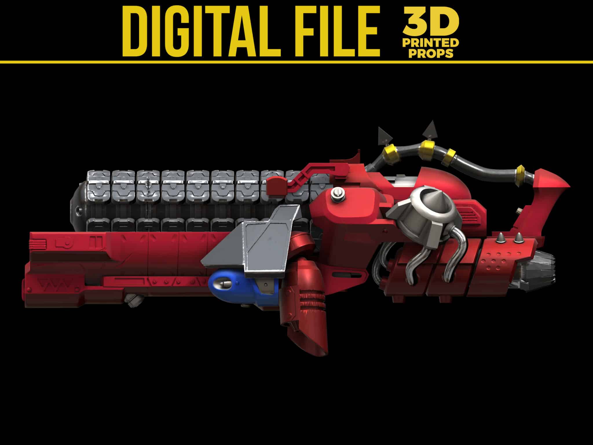 Rocket Raccoon's Gun from Marvel Rivals - 3D PRINTED PROPS