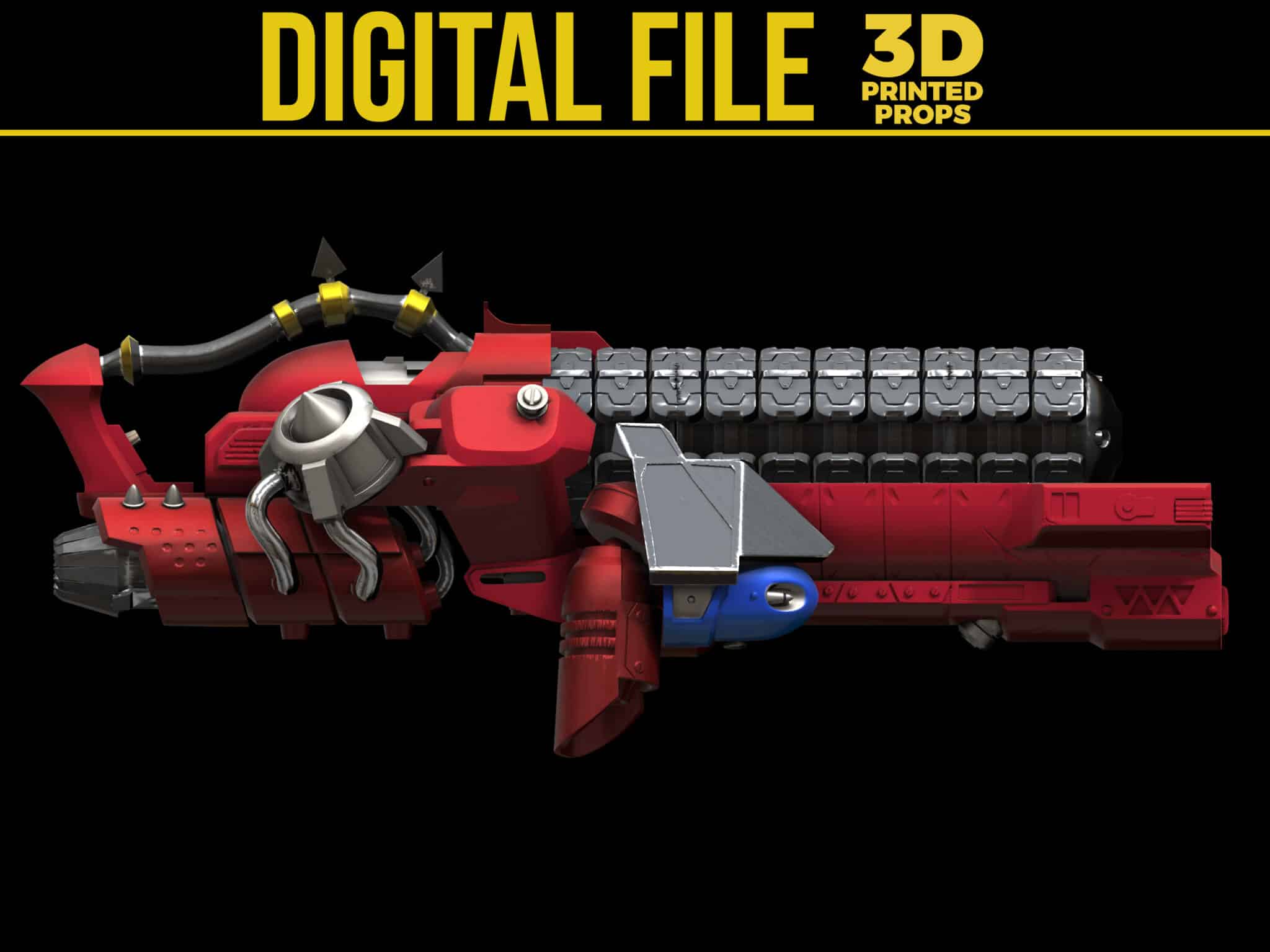 Rocket Raccoon's Gun from Marvel Rivals - 3D PRINTED PROPS